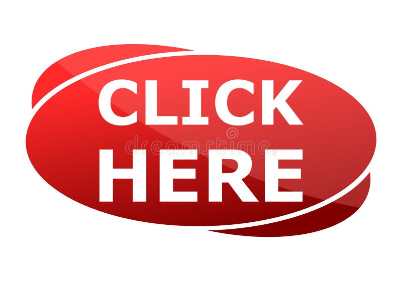 Pulsante rosso, clicca qui illustrazione di stock. Illustrazione di ...