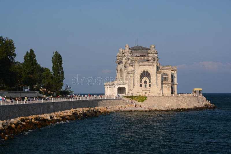 L'antico Casino Di Costanza, Romania Immagine Stock - Immagine di ...