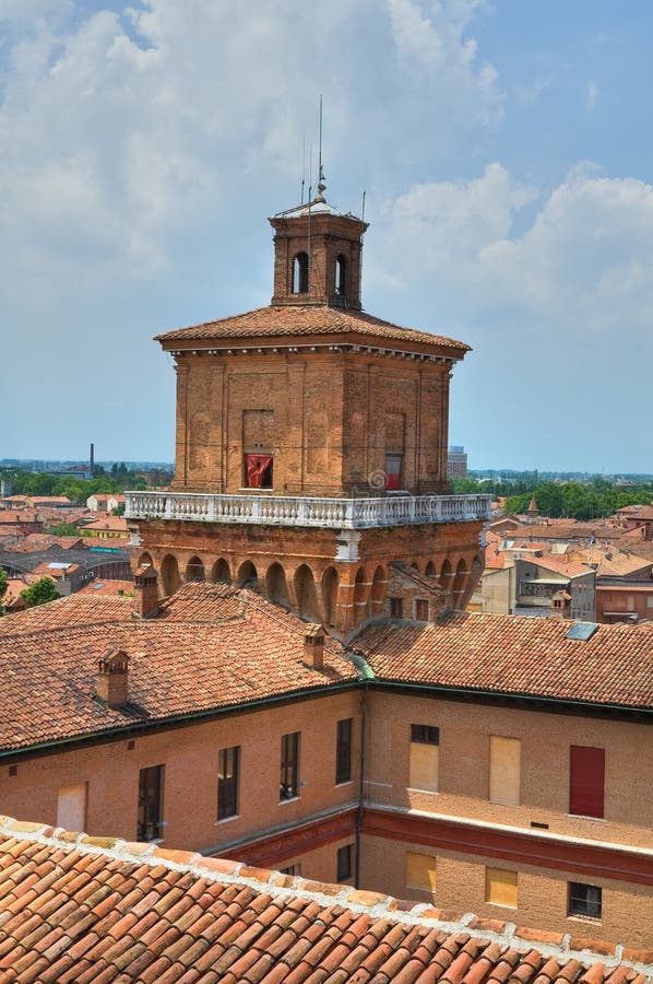 Il Castello Di Este. Ferrara. L'Emilia Romagna. L'Italia. Immagine ...