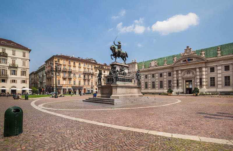 Il Centro Di Torino L'Italia Immagine Stock Editoriale - Immagine di ...