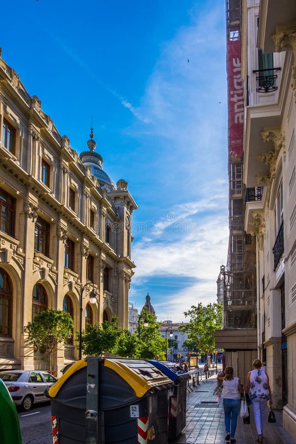 Vista Del Centro Storico Di Valencia Immagine Stock Editoriale ...