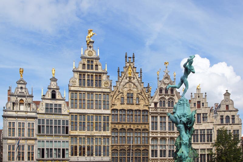 Il Centro Storico Di Anversa. Fotografia Stock - Immagine di mercato ...