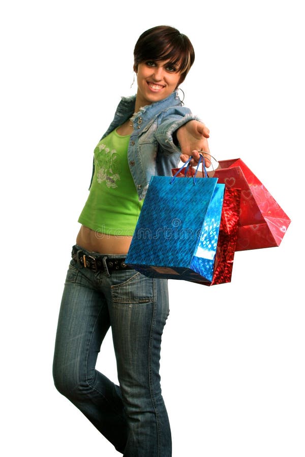 Il consumatore felice immagine stock. Immagine di occhi - 2605697