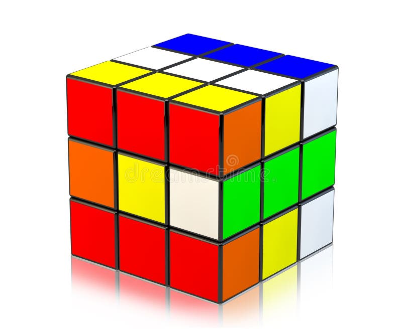 Il cubo di Rubik fotografia editoriale. Illustrazione di punto - 28745957