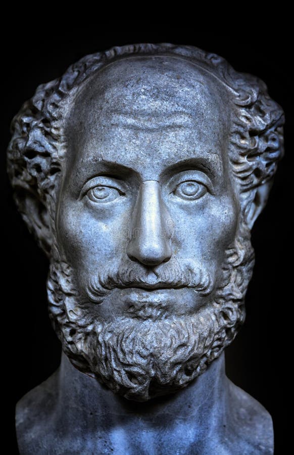 Il Dettaglio Di Un Busto Romano Antico Immagine Stock - Immagine di ...