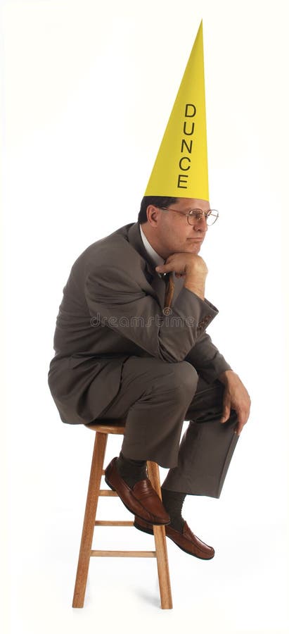 Il dunce immagine stock. Immagine di imbecille, gestione - 1291517