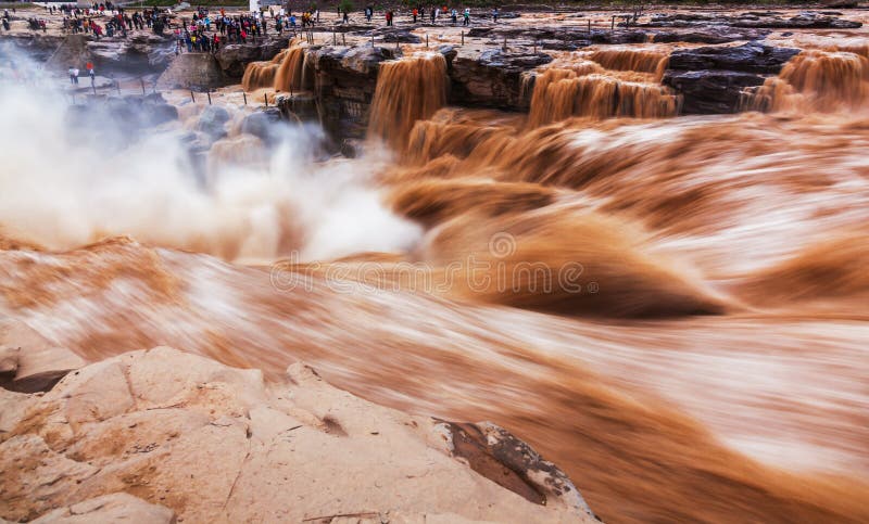 Il fiume Giallo in Cina fotografia stock editoriale. Immagine di ...