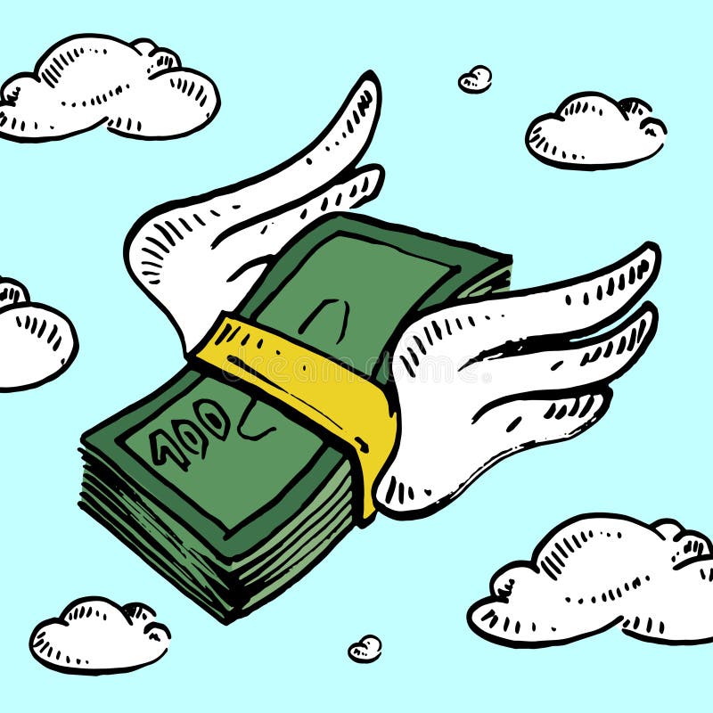 Flying Money Wings Stock Illustrations – 1,002 Flying Money Wings Stock ...