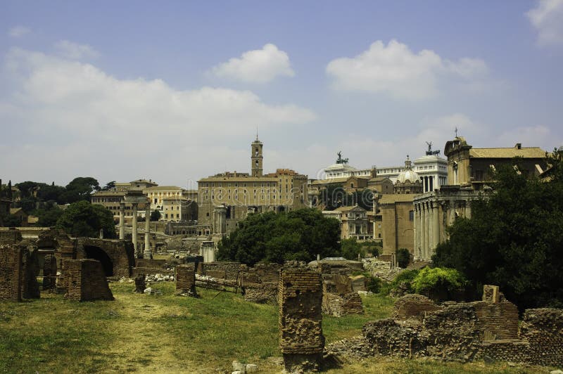 Il Foro Romano stock photo. Image of italy, temples, vespian - 12977622