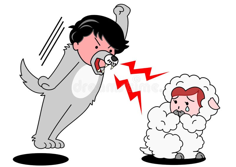 Il forte ed il debole illustrazione vettoriale. Illustrazione di ...