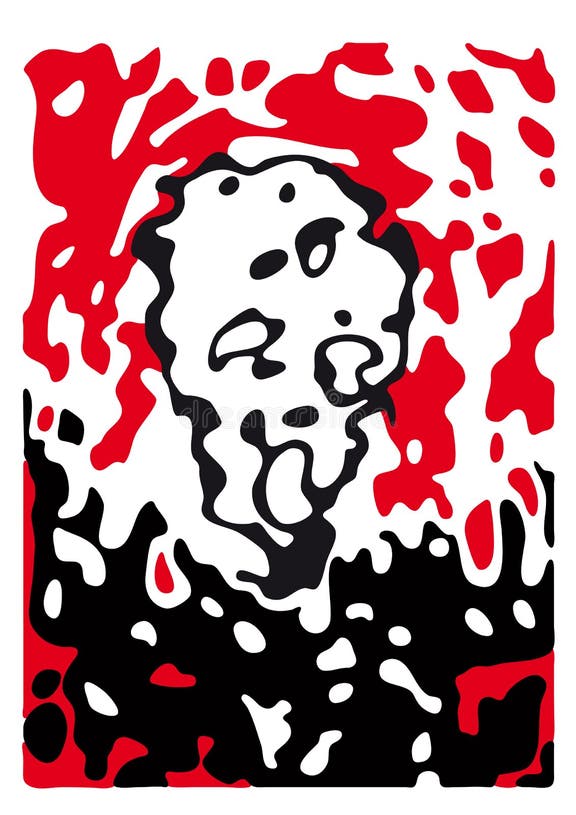 Il grande timore (vettore) illustrazione vettoriale. Illustrazione di ...