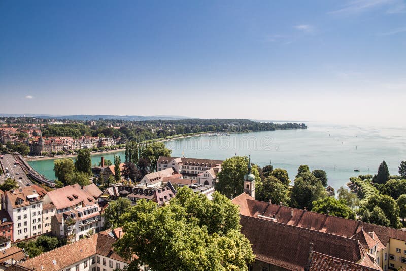 Il Lago Di Costanza, Germania - Svizzera Immagine Stock - Immagine di ...