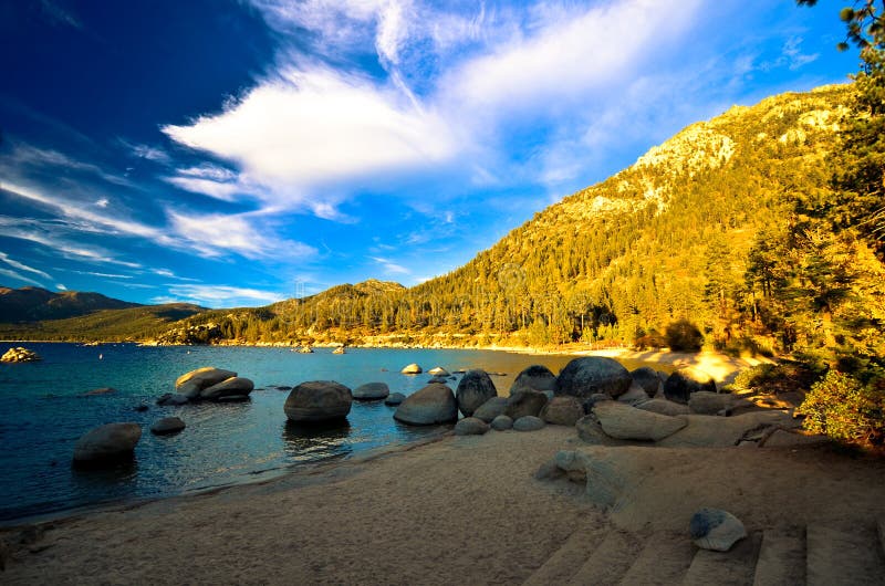Il Lago Tahoe, California, U.S.a. Fotografia Stock - Immagine di ...