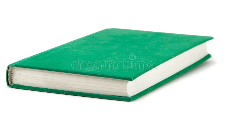 Singolo Libro verde immagine stock. Immagine di manuale - 13606573