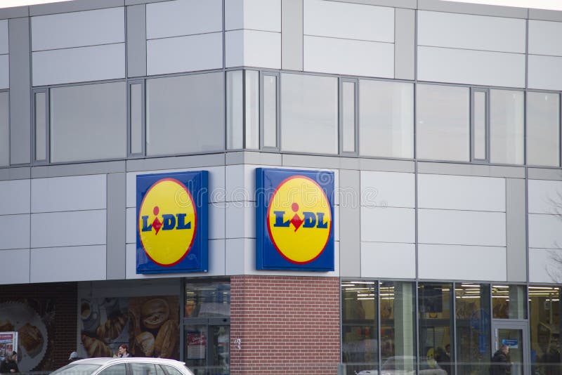 Il logo della marca LIDL fotografia editoriale. Immagine di mangi ...
