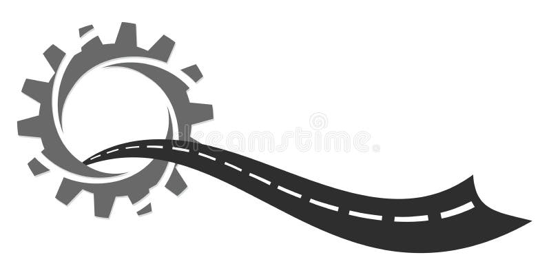 Il logo della strada illustrazione vettoriale. Illustrazione di ...