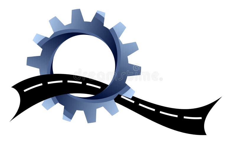 Il logo della strada illustrazione vettoriale. Illustrazione di ...