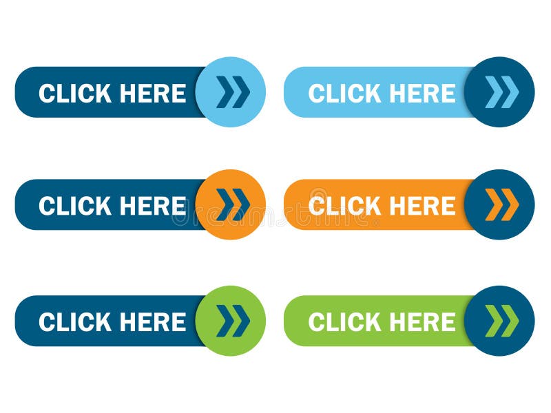 Poster Di Pulsanti Web "CLICCA QUI" Illustrazione di Stock ...