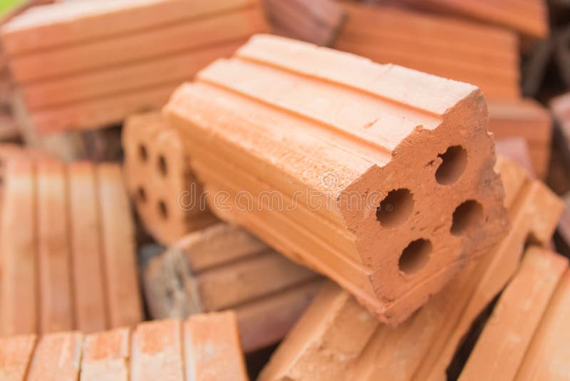 I Mattoni Solidi Dell'argilla Usati Per Costruzione, Vecchio Mattone ...