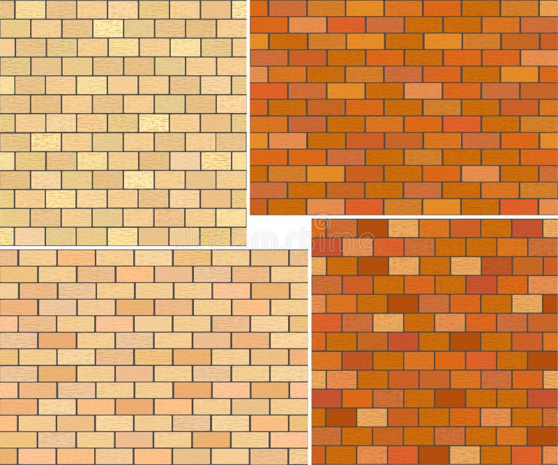Il Mattone Differente Di Colore Struttura La Raccolta Illustrazione ...