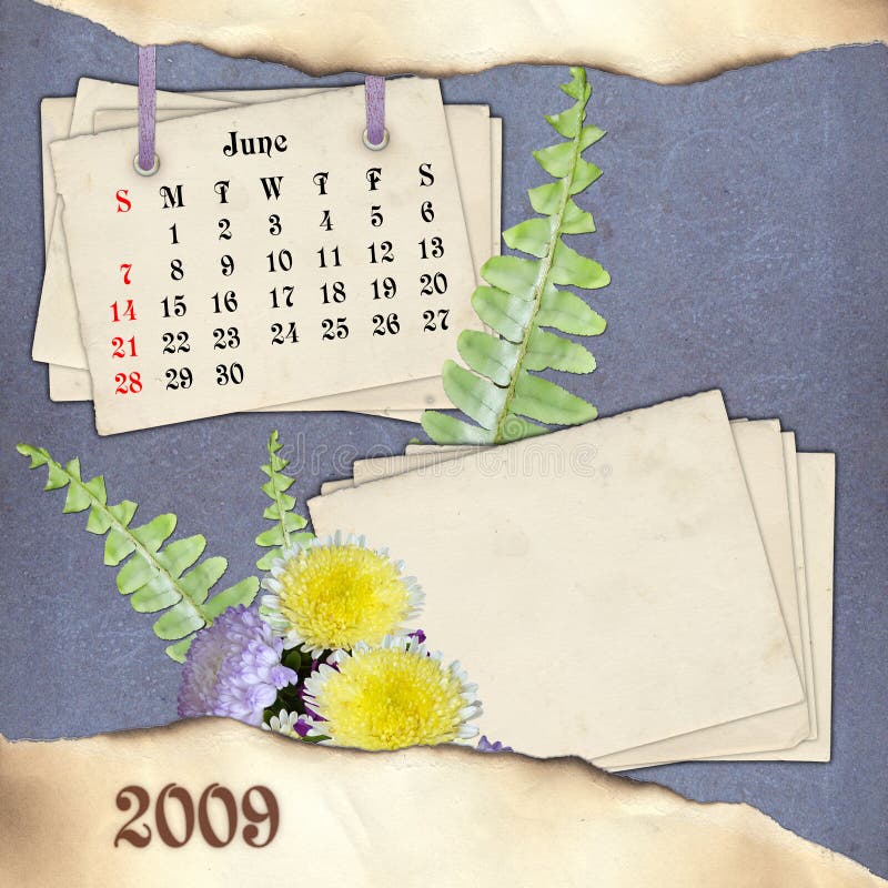 Il mese di giugno. illustrazione di stock. Illustrazione di ...