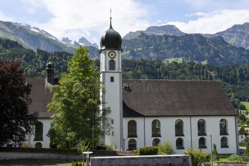 Il Convento Di Engelberg Sulla Svizzera Immagine Stock - Immagine di ...