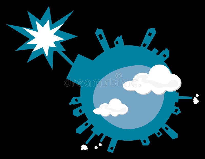 Il mondo esplode illustrazione di stock. Illustrazione di vuoto - 10863919