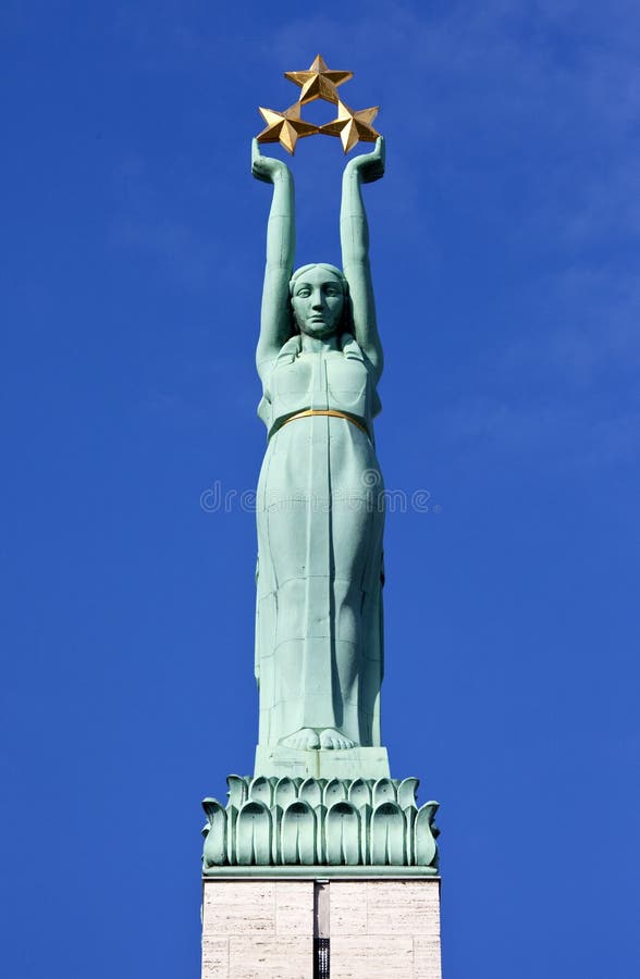 Monumento Alla Libertà in Riga. Simbolo Di Libertà E Indipendenza Della ...