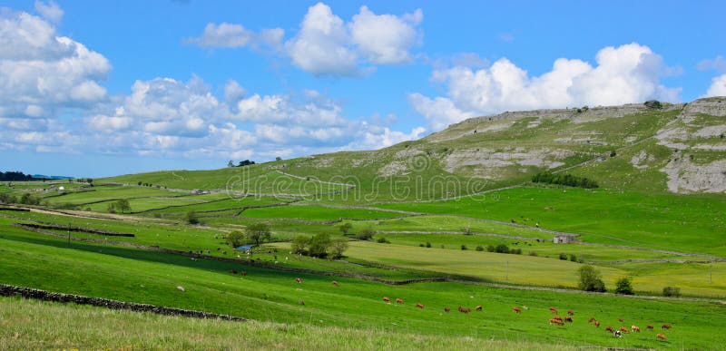 Il Paesaggio Delle Vallate Del Yorkshire Fotografia Stock - Immagine di ...