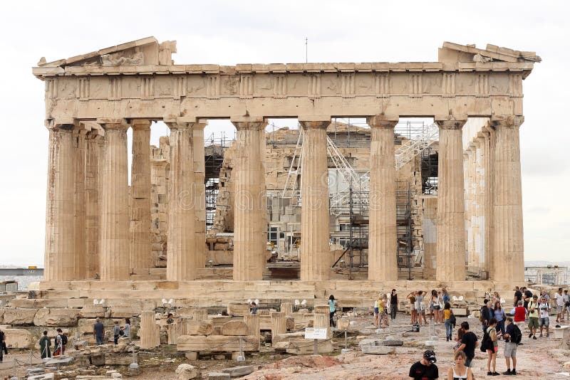 Il Partenone in Acropoli Di Atene Fotografia Editoriale - Immagine di ...