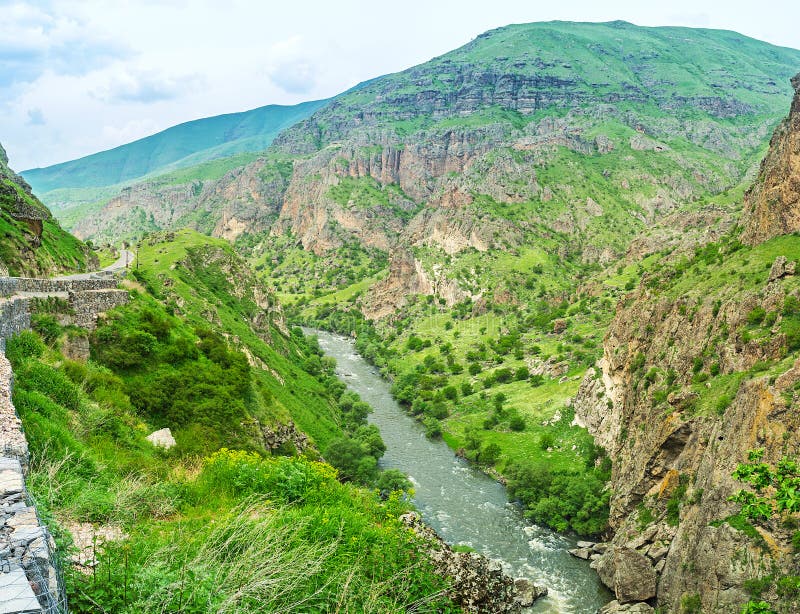 Il Pendio Ripido Della Gola Di Ihlara Immagine Stock - Immagine di ...