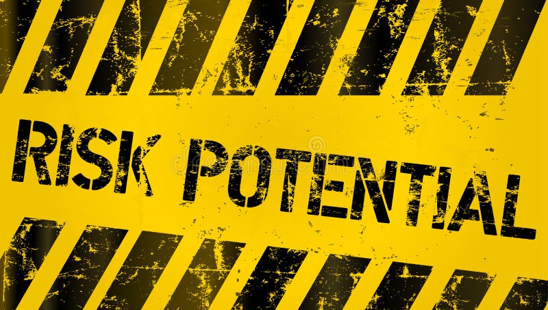 Il Pericolo, Segnale Di Pericolo Di Rischio, Indossato E Grungy ...