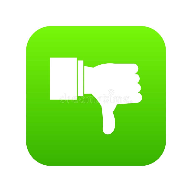 Pollice Sull'icona Di Gesto, Stile Del Profilo Fotografia Stock ...