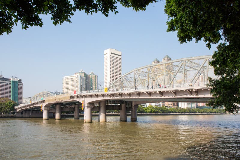 Il ponte 2 di Haizhu fotografia editoriale. Immagine di sfondo - 66415472