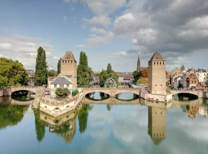 Ponts Couverts A Strasburgo Fotografia Stock - Immagine di storico ...