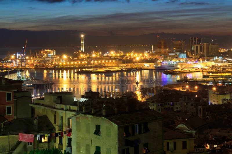 Il Porto Antico a Genova, Italia Fotografia Stock - Immagine di calma ...
