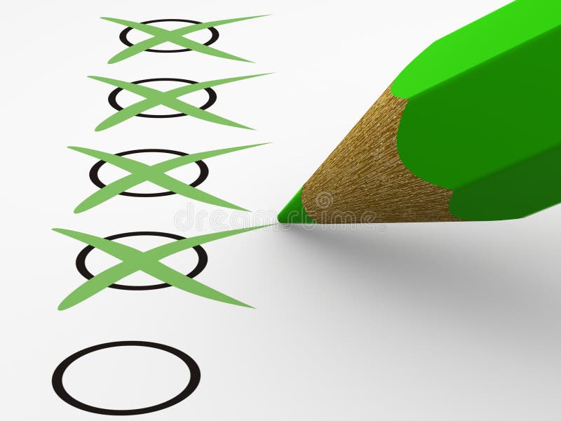 Il questionario illustrazione di stock. Illustrazione di ufficio - 3353806