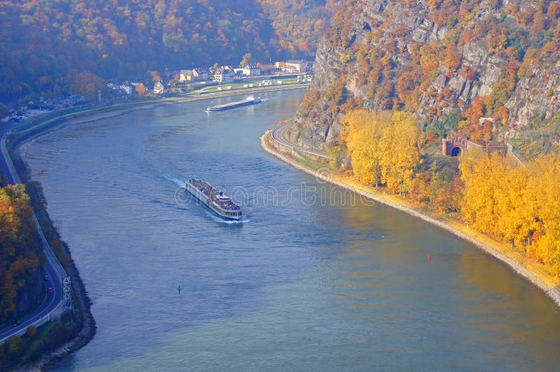 Boppard am Rhein,Valle Del Reno,Germania Immagine Stock - Immagine di ...