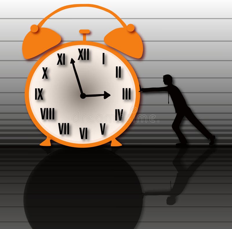 Il Tempo è Lento E L'alesaggio Illustrazione Vettoriale - Illustrazione ...