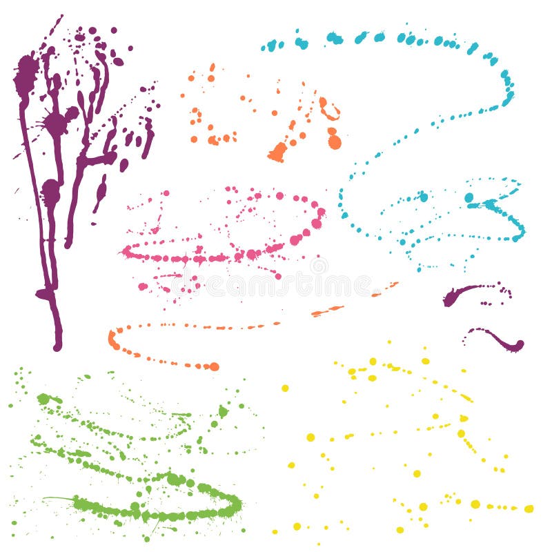 Schizzi Vettoriali Colorati Illustrazione Vettoriale - Illustrazione di ...