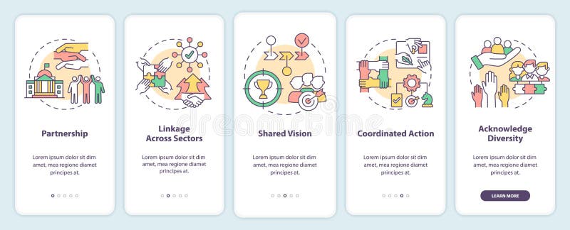 ILAP Principles Onboarding Mobile App Screen Stock Vector ... ILAP Principles Onboarding Mobile App Screen Stock Vector ...