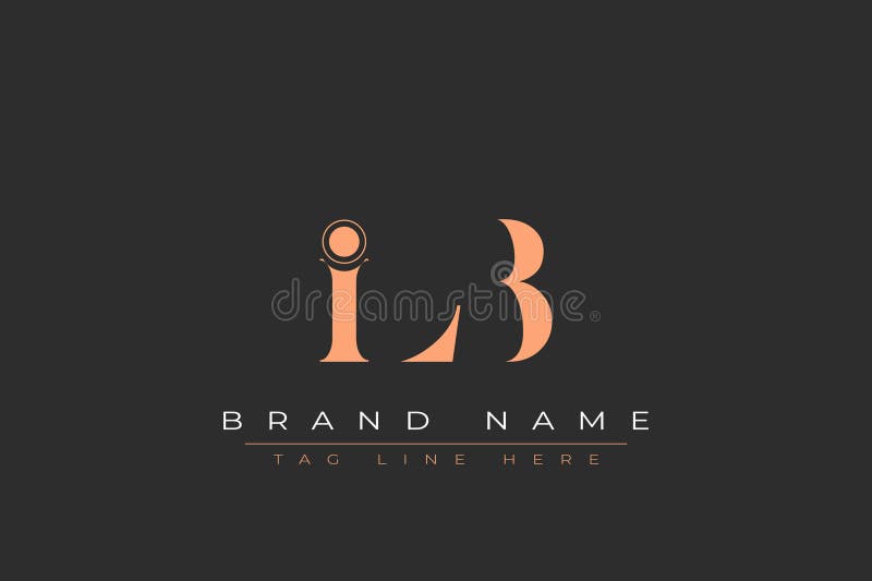 ILB Abstract Letter Logo Design Stock Vector - Illustration of modern ...