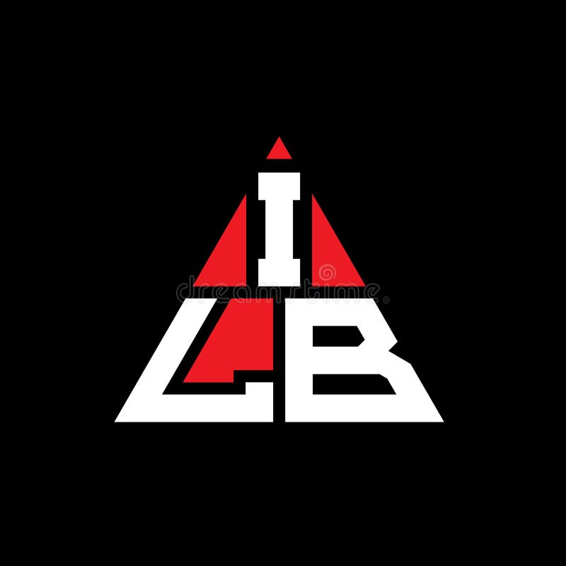 ILB Triangle Letter Logo Design with Triangle Shape. ILB Triangle Logo ...