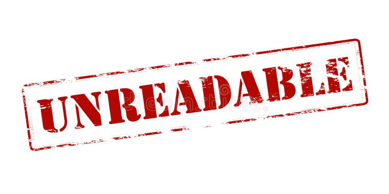 Ilegible Ilustraciones Stock, Vectores, Y Clipart – (1,433 ...