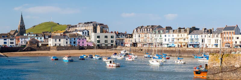 Ilfracombe, Devon, Anglia obraz stock. Obraz złożonej z sceniczny ...