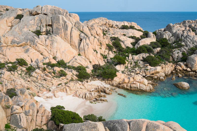 Ilha De Caprera, Sardinia, Itália Foto de Stock - Imagem de praia ...