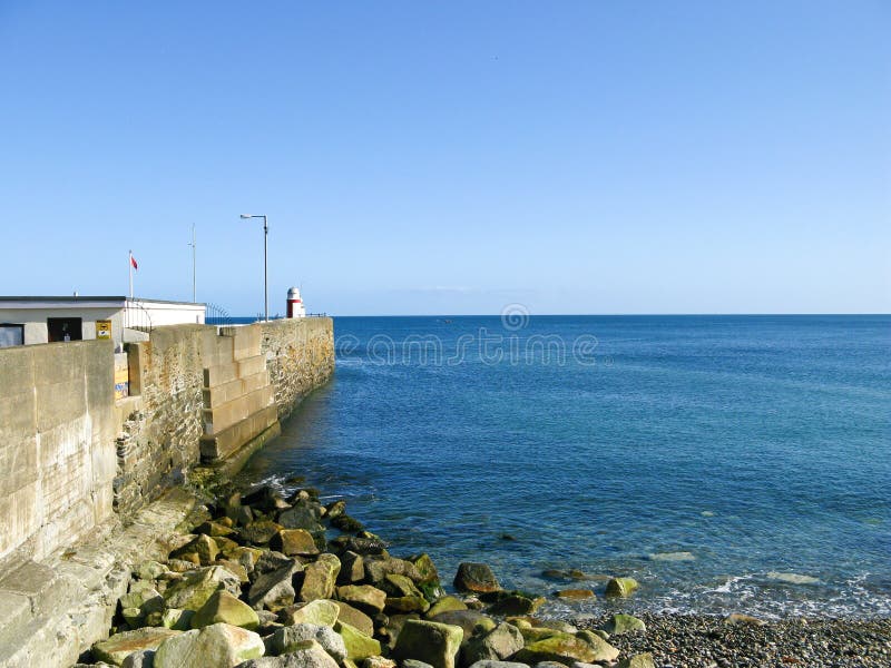 Ilha De Laxey Do Quebra-mar Do Homem Foto de Stock - Imagem de ...