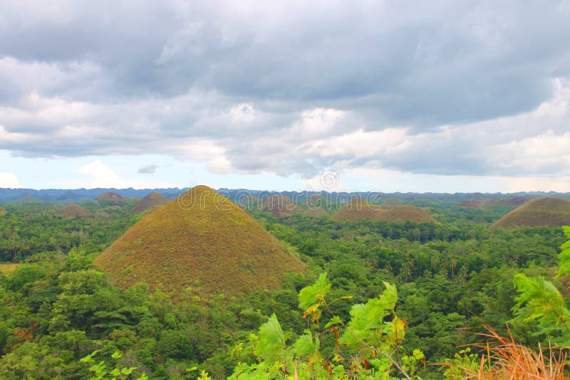 Ilha Filipinas Do Bohol Dos Montes Do Chocolate Foto de Stock - Imagem ...