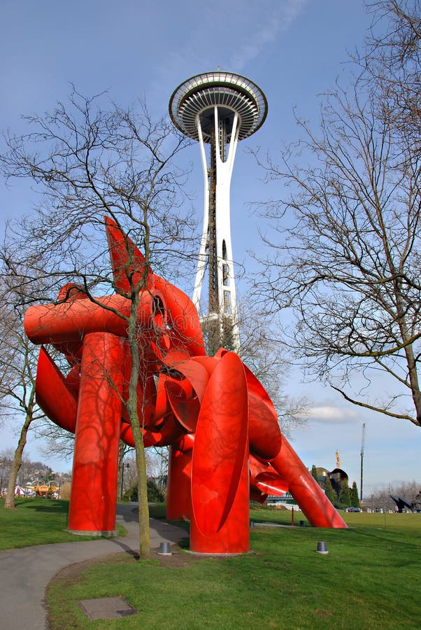 Olympic Iliad Sculpture by Alexander Calder in Seattle, Washington ...