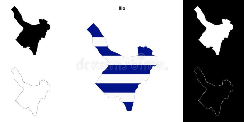 Ilio Outline Map Stock Illustrations – 1 Ilio Outline Map Stock ...